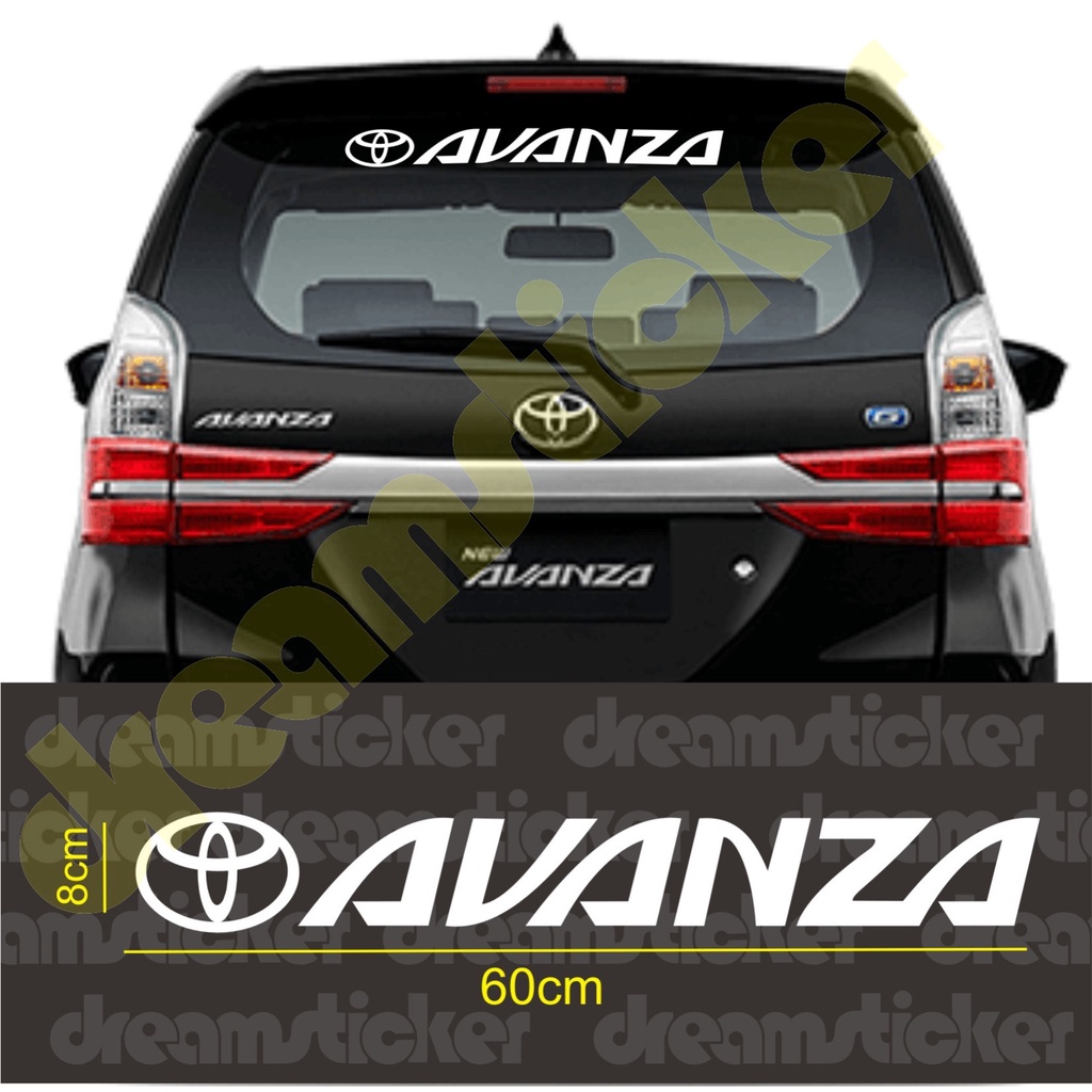 Jual Sticker Stiker Mobil Toyota Avanza Kaca Belakang | Shopee Indonesia