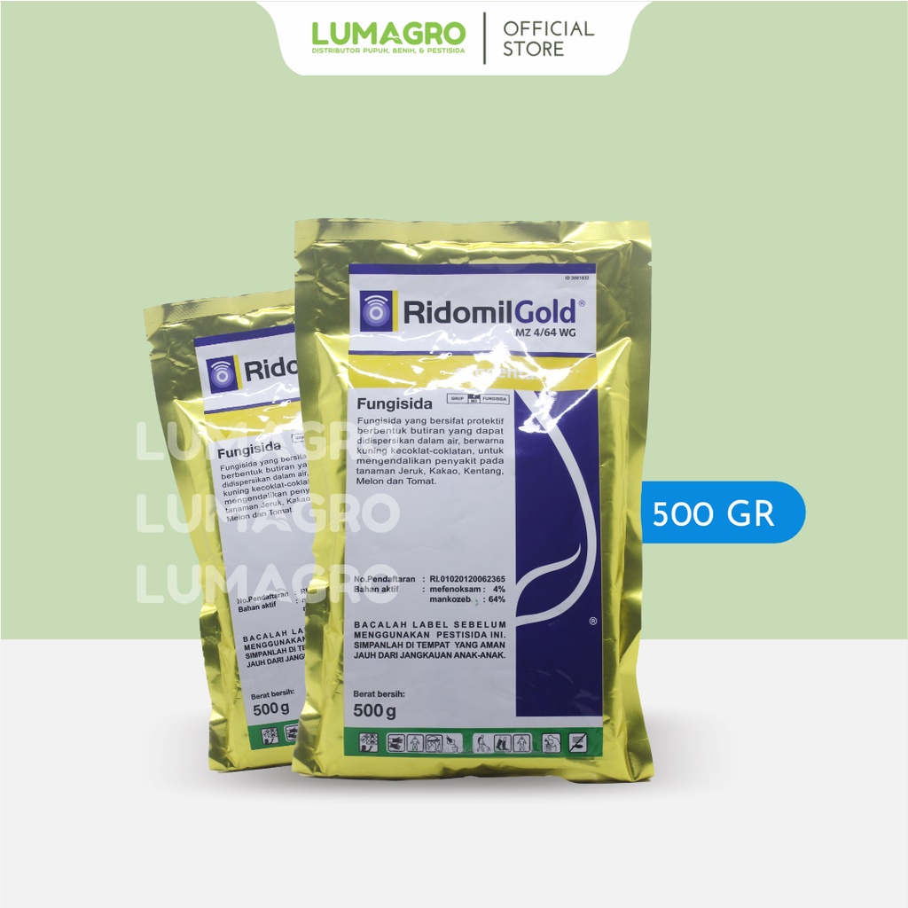 Jual Fungisida Ridomil Gold 500gr Mankozeb Mefenoksam Obat Penyakit ...