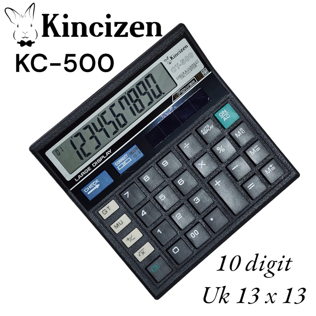 Jual Kalkulator Calculator KINCIZEN KC-500 KC 500 10 Digit KC 500 10 ...