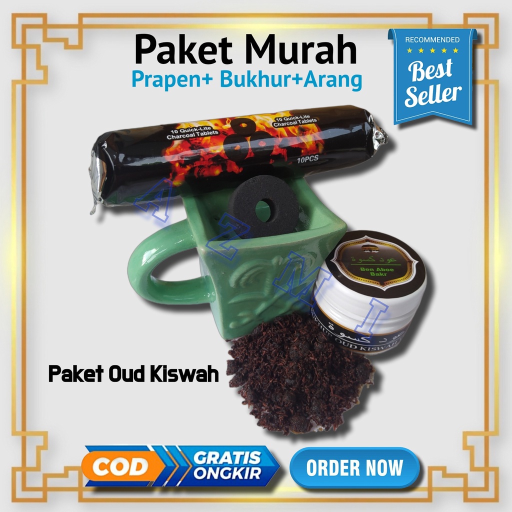 Jual Paket Buhur Oud Kiswah Prapen Mini dan Arang Briket Ben Aboe Bakr ...