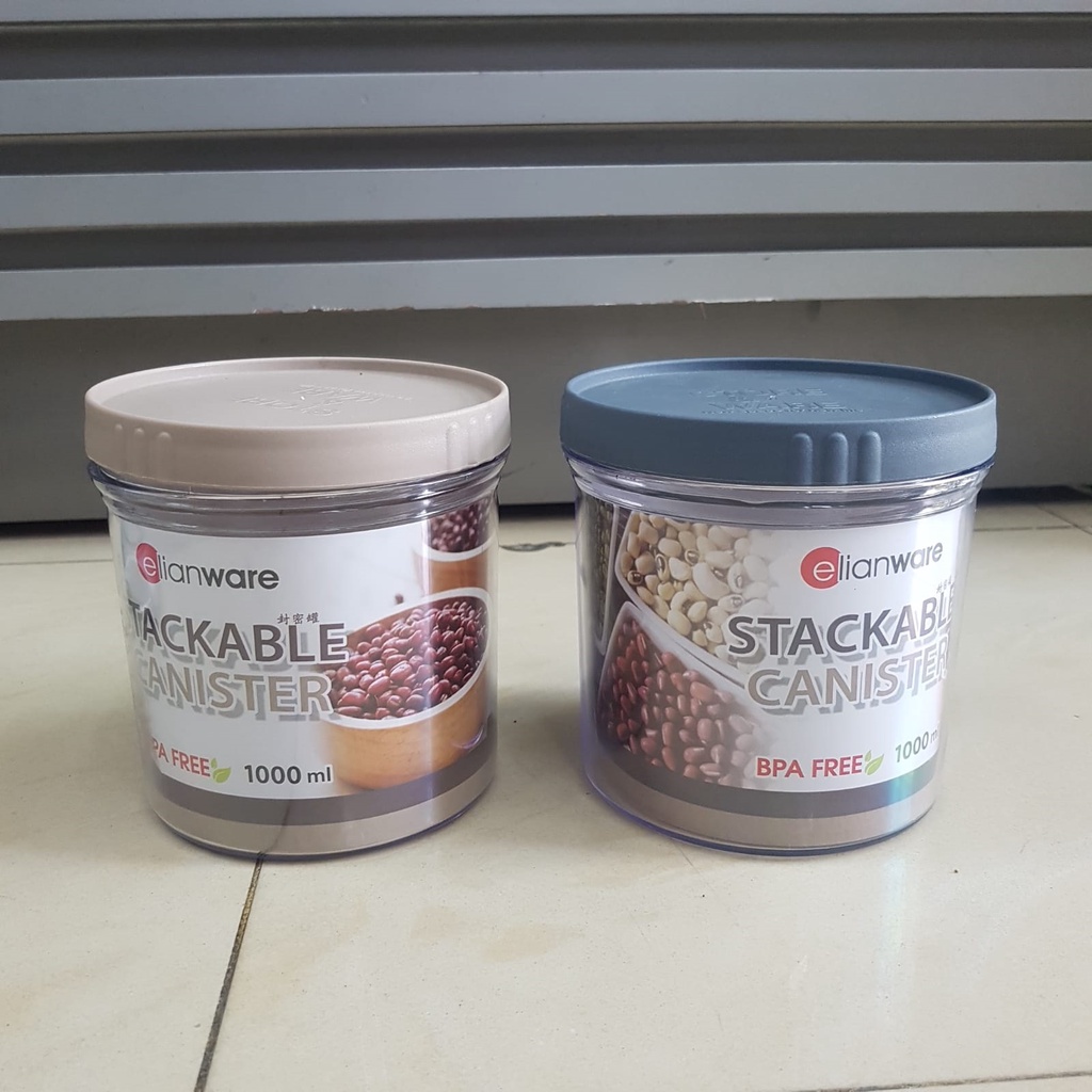 Jual TOPLES STACKABLE CANISTER 1000ml | Shopee Indonesia