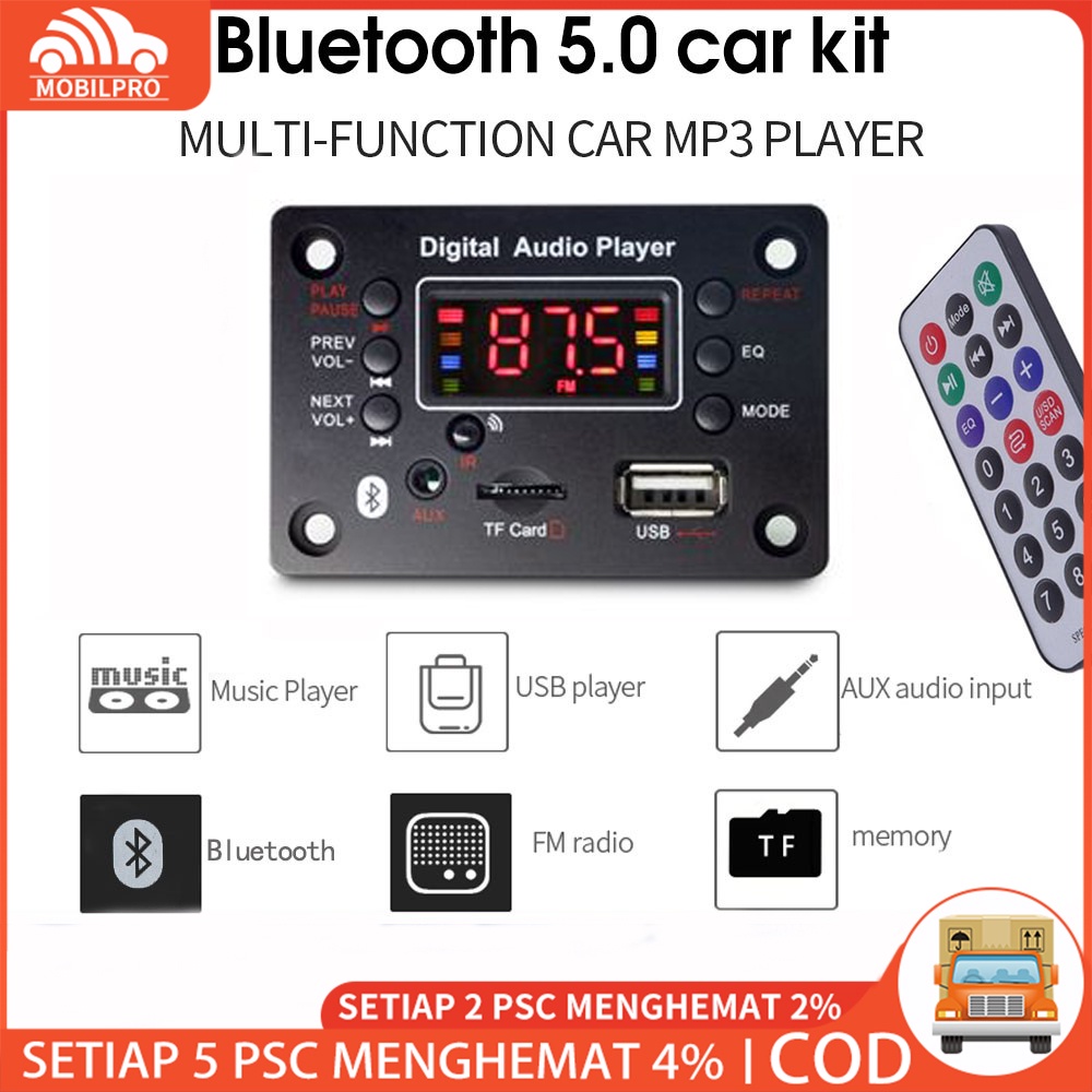 Jual MP3 Player Board with Bluetooth USB SD Card FM Radio Decoder ...