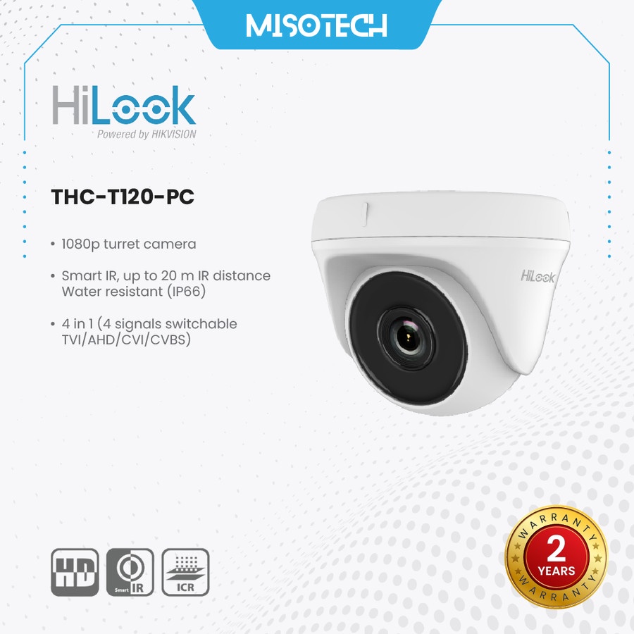 Jual Kamera Cctv Hilook Thc T120 Pc 2mp Analog Indoor Shopee Indonesia