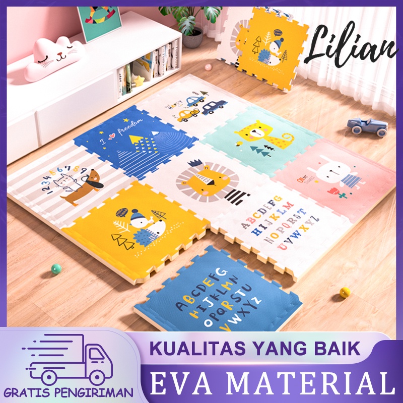 Jual Puzzle Lantai puzzle Karpet 30*30CM Alas Lantai Playmate Bayi ...