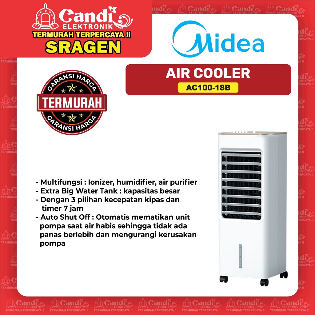 Jual MIDEA Air Cooler - AC100-18B | Shopee Indonesia