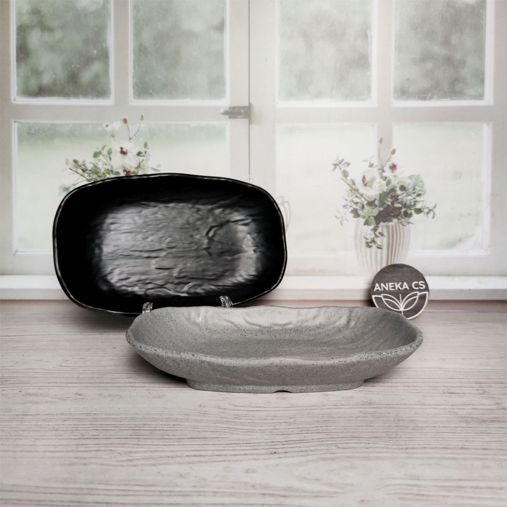 Jual Melamine Stone Piring Persegi Panjang 8 inch - Piring Sushi ...