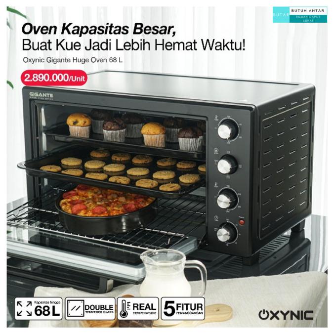 Jual Oxynic Oven Listrik 68 Liter 4 Tingkat - Gigante Huge Dissa.Aunt ...