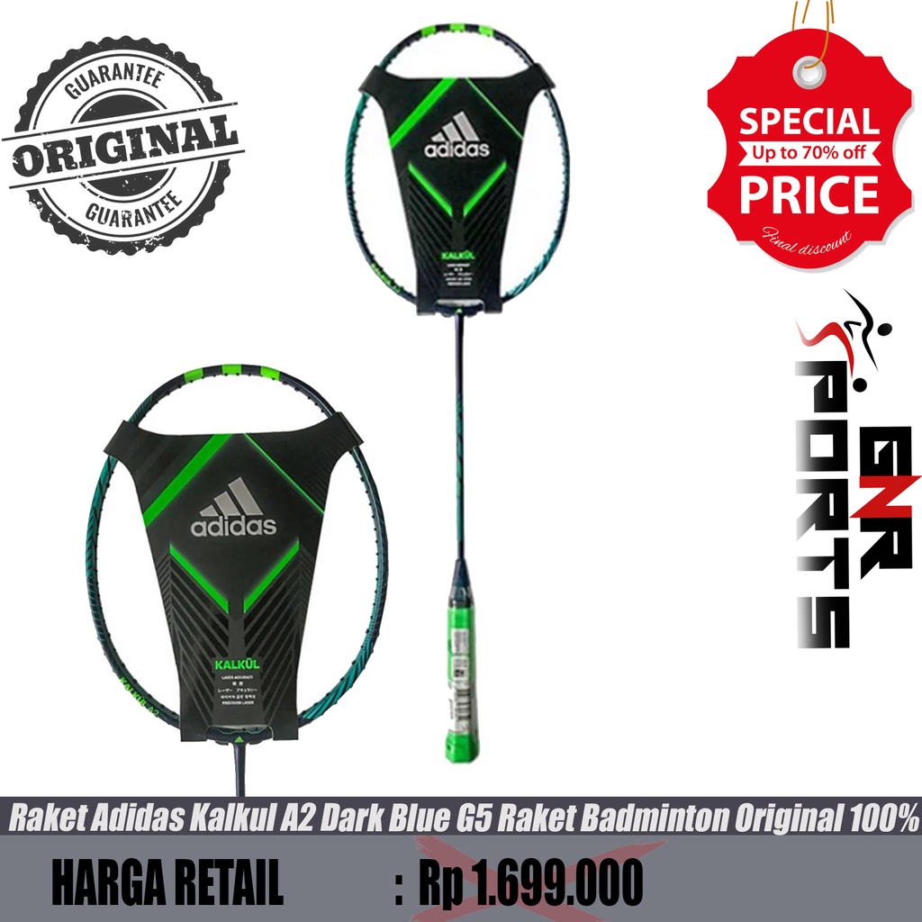 Jual Raket Adidas Kalkul A2 Dark Blue G5 Raket Badminton Original 100% ...