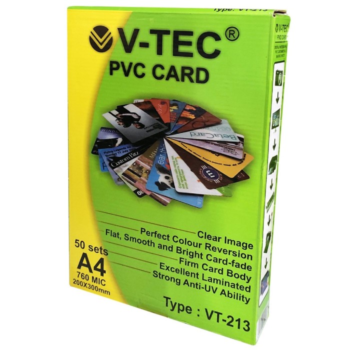 Jual V tec PVC ID card A4 A3 | Shopee Indonesia