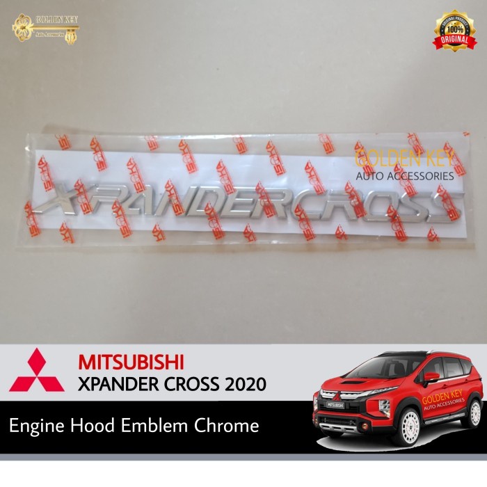 Jual Engine Hood Emblem Xpander Cross 2020 Emblem Kap Mesin Chrome ...