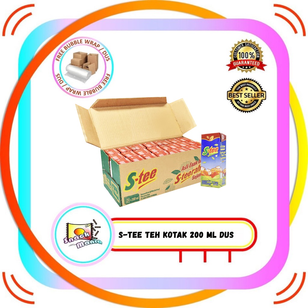 Jual S-tee Stee Teh Kotak Melati 200 ml x 24 pcs DUS Jasmine Tea STee ...