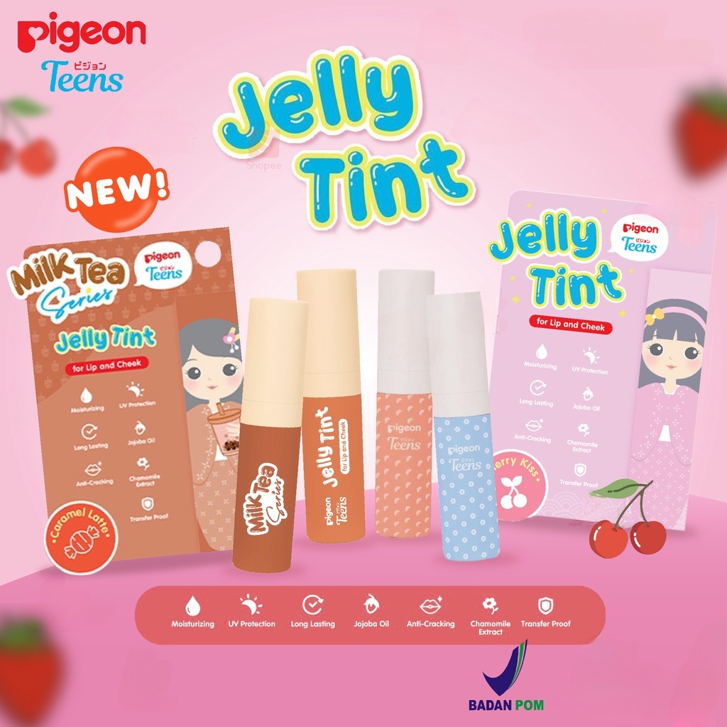 Jual PIGEON Teens Jelly Tint For Lip & Cheek 2.2g / Milk Tea Series / Lip Tint Remaja | Pelembab ...