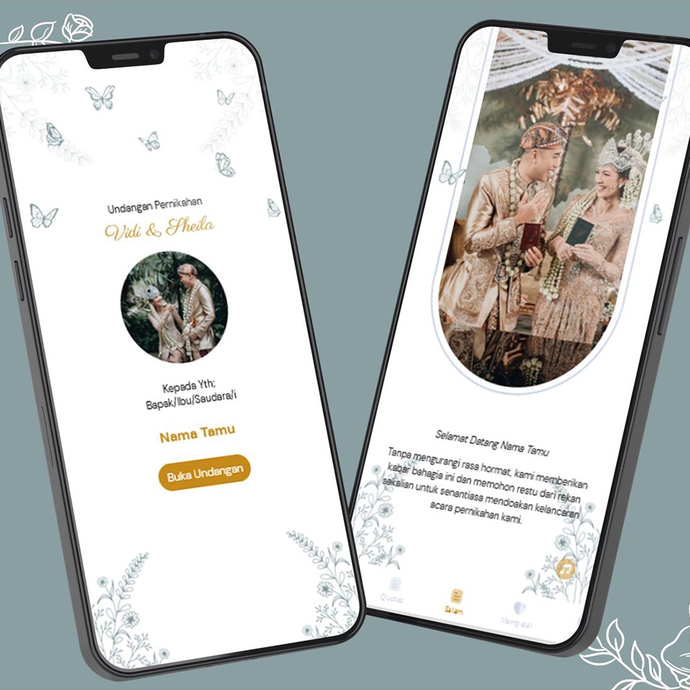 Jual Undangan website nikah / undangan web digital pernikahan free ...