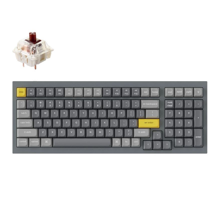 Jual Keychron Q5 QMK Fully Assembled Custom Mechanical Keyboard - GREY ...