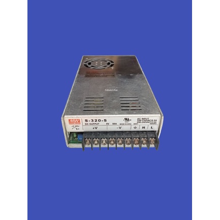 Jual Power Supply 5V 50A Mean Well S-320-5 / SMPS 5V 50 Amper | Shopee ...