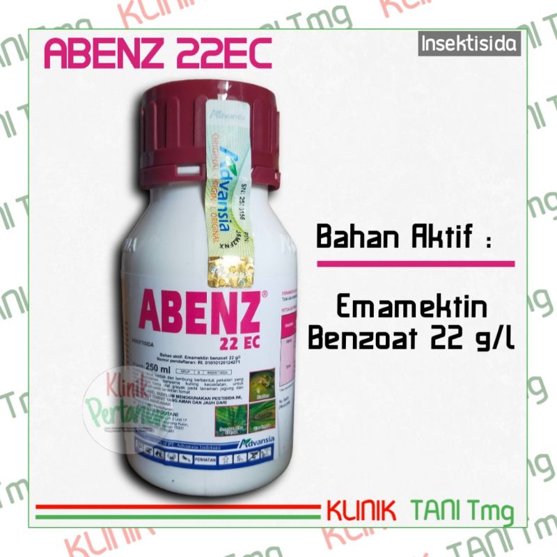 Jual ABENZ 22EC Insektisida berbahan aktif emamektin benzoat 22% ampuh ...