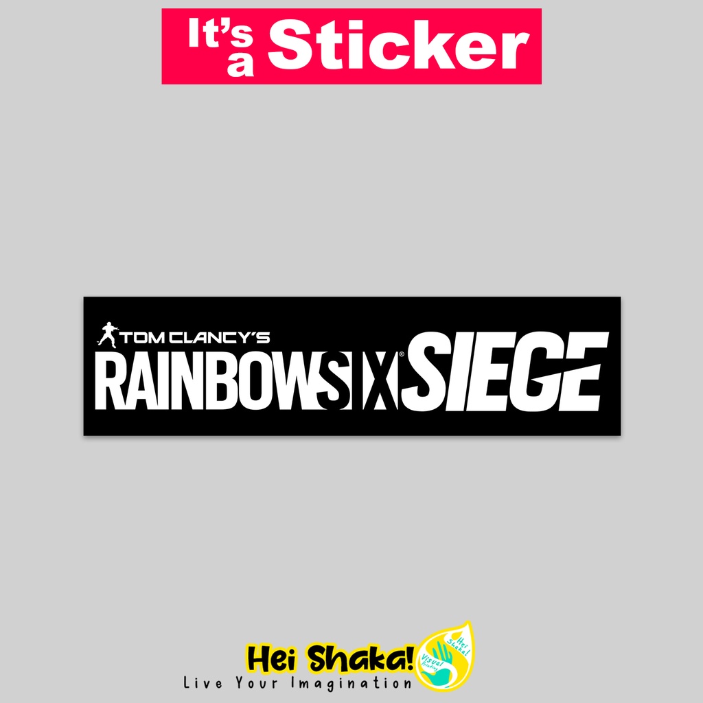 Jual Stiker Rainbow Six Siege Sticker Gamer Tempelan Gaming Bahan Vinyl ...