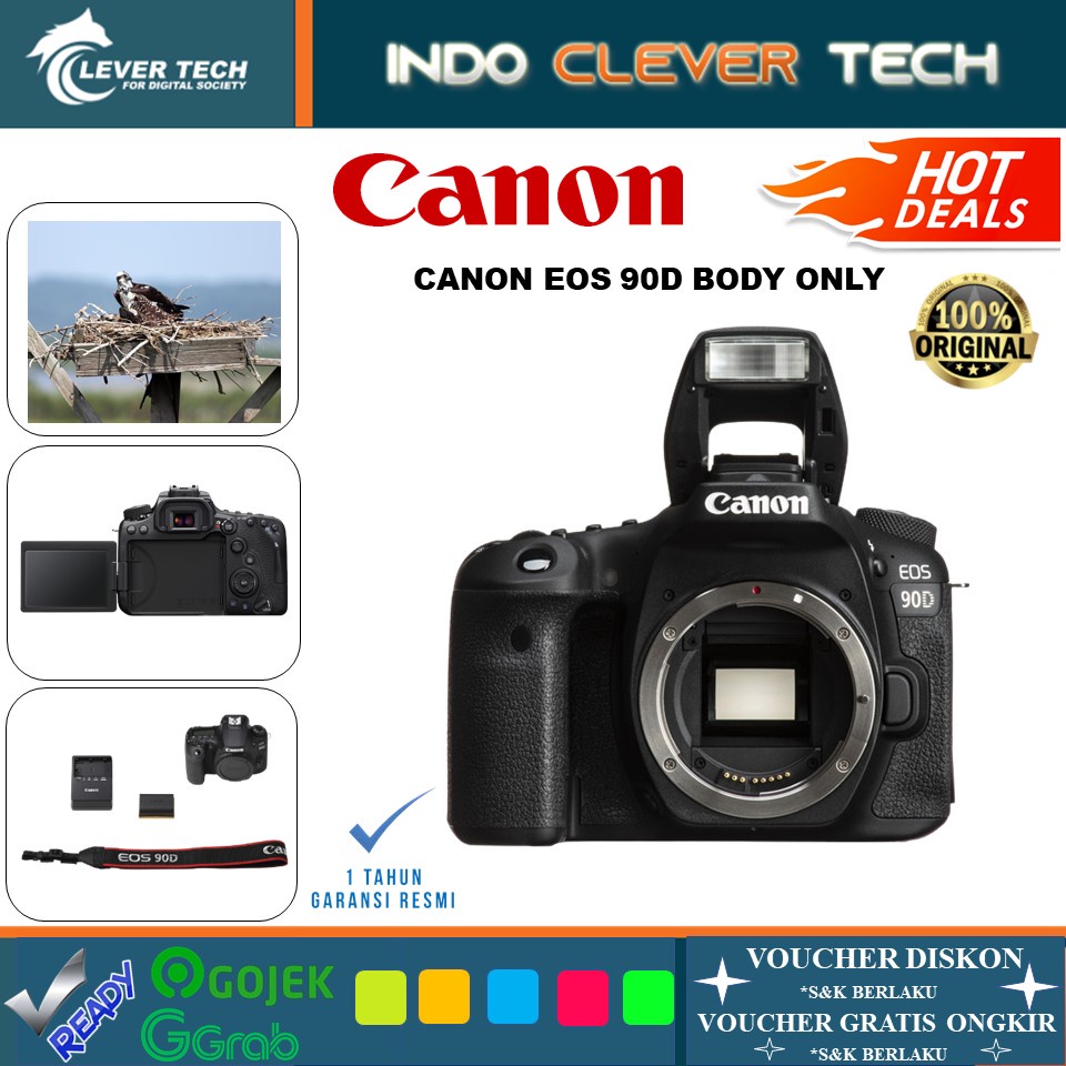 Jual Canon EOS 90D Body Only Camera DSLR - Garansi Resmi | Shopee Indonesia