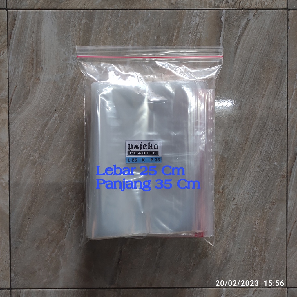 Jual Plastik Klip 25 X 35 Cm Plastik ZIPLOCK 25 X 35 , Ziplock Clip 25 ...