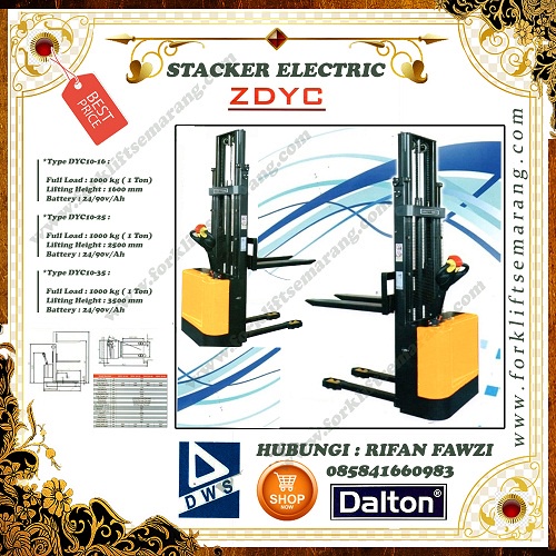 Jual Hand Stacker Full Electric Dalton Murah 1 Ton | Shopee Indonesia