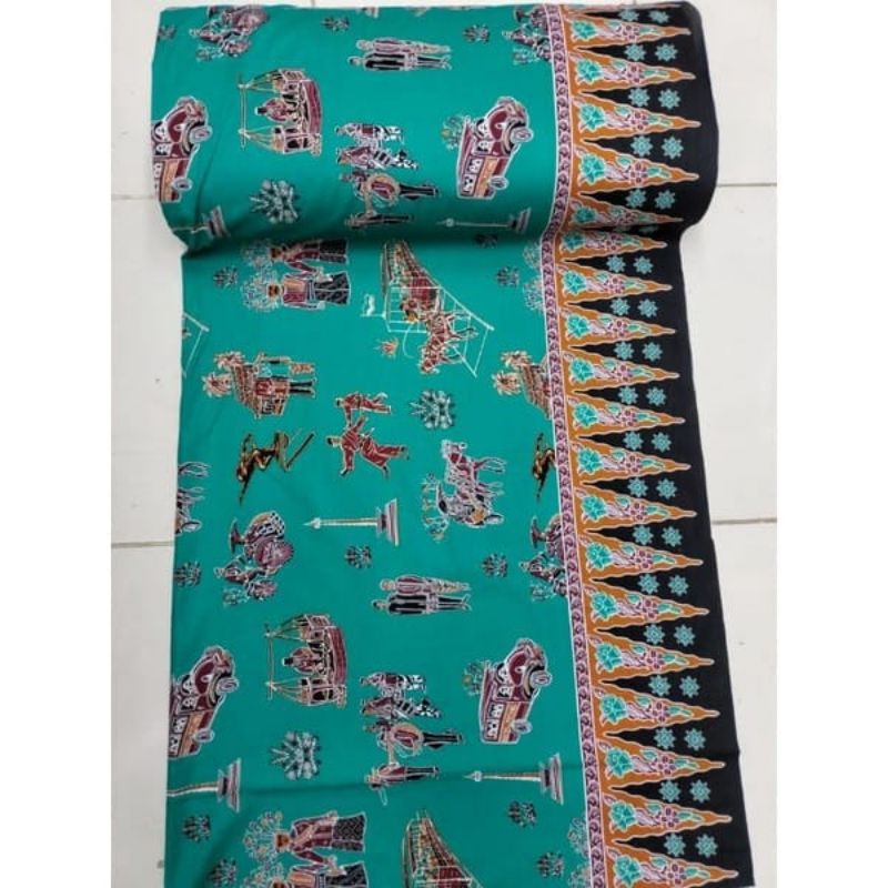 Jual New Batik Motif Ondel-ondel Sripamiluta ningrat. Bahan Kain Batik ...