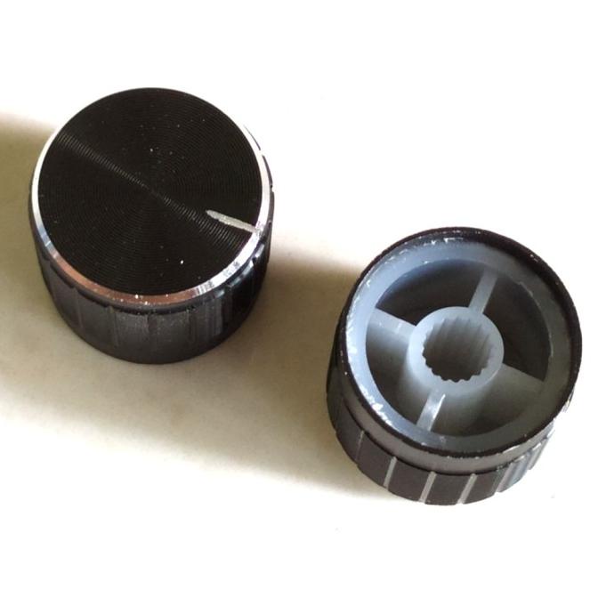Jual knop potensio 20mm / knop potensiometer aluminium 2cm muri33l ...