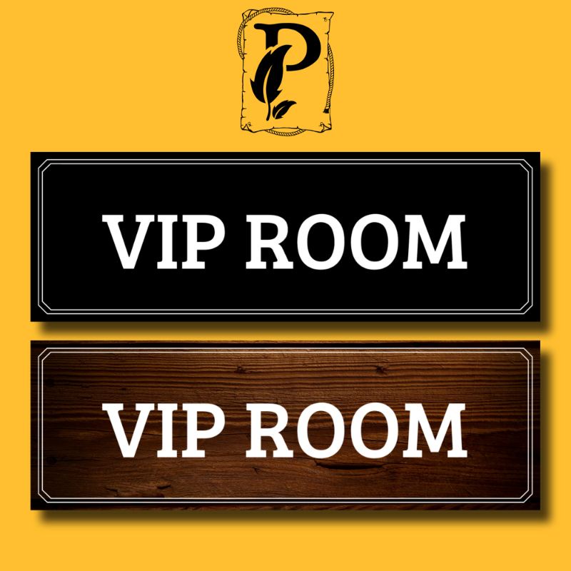 Jual Papan Tanda Vip Room, Hiasan Dinding, Wall Decor, Sign in, poster ...