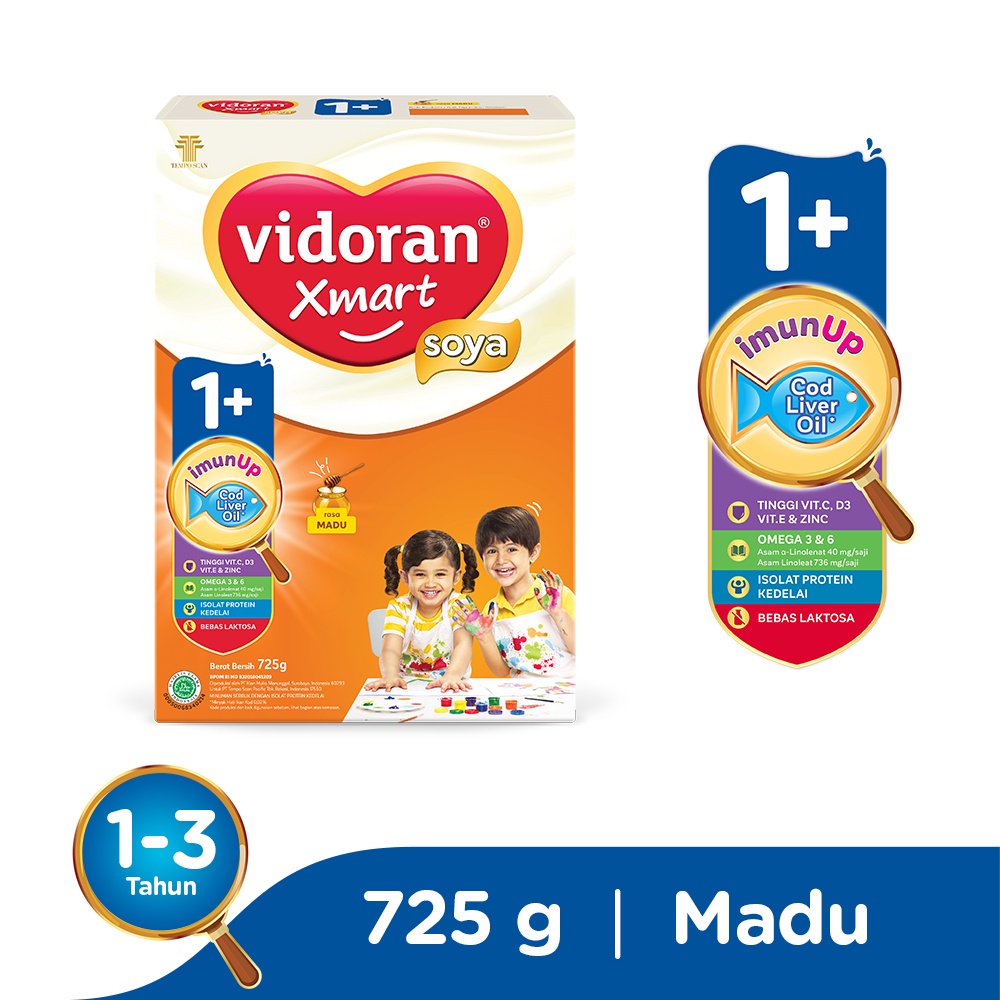 Jual Vidoran Xmart Soya 1+ Madu 725 Gr Box 725Gr | Shopee Indonesia