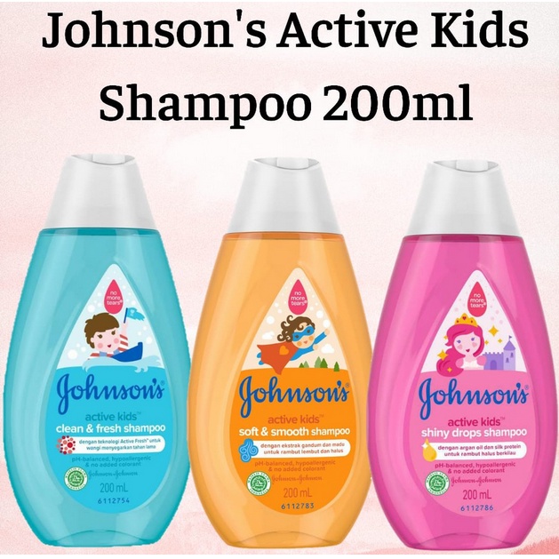 Jual johnson baby active kids shampoo 200ml | Shopee Indonesia