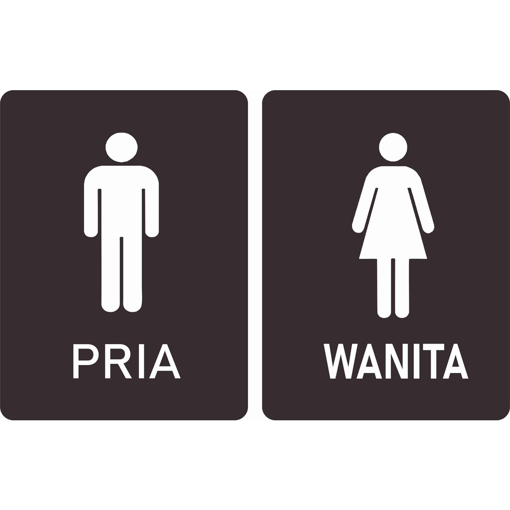 Jual Akrilik Rambu Toilet Pria Wanita / Wc | Shopee Indonesia