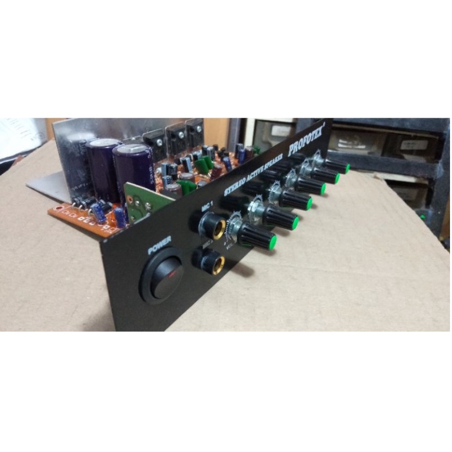 Jual Rangkaian Kit Modul Power Amplifier Speaker Aktif Stereo Plus Echo ...