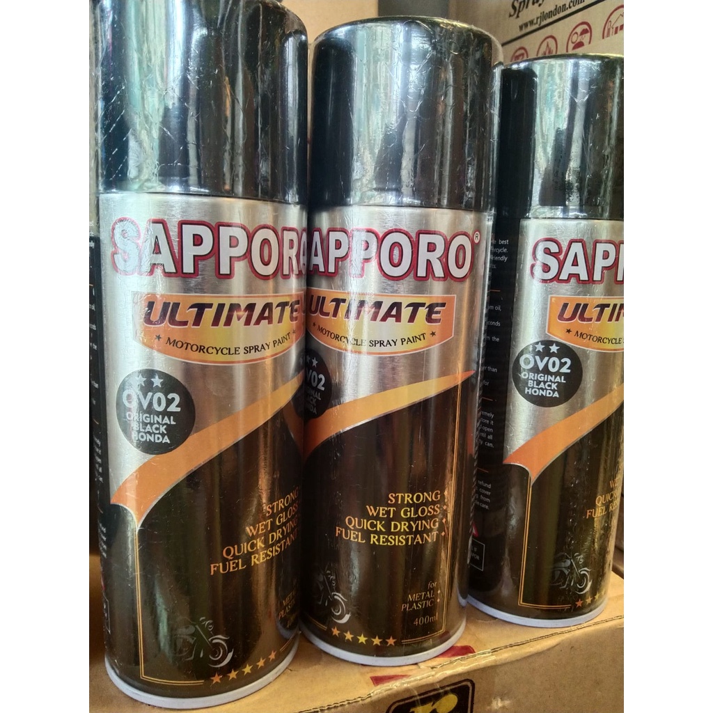 Jual pilok pilox cat semprot sapporo saporo ultimate original black ...