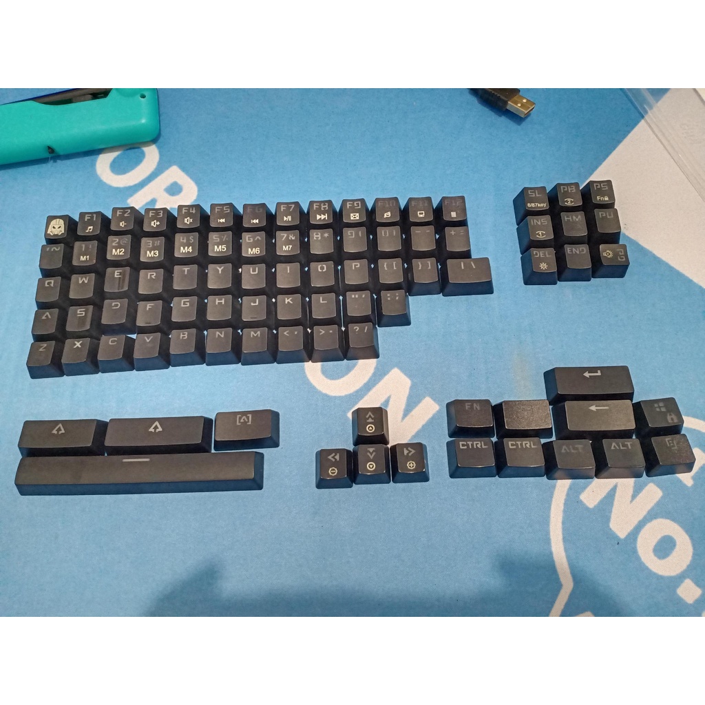 Jual Black Keycaps Mechanical Keyboard 87 Keys TKL | Shopee Indonesia
