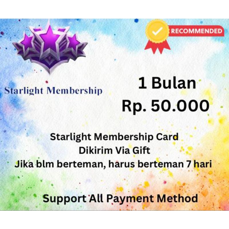 Jual Starlight Membership Card | Shopee Indonesia