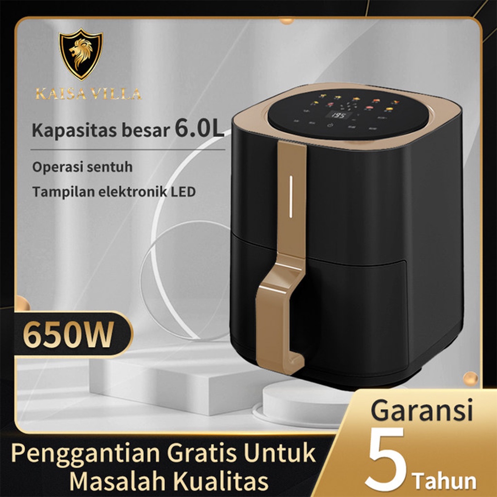 Jual Kaisa Villa Digital Air Fryer 6L 650W Low Watt | Shopee Indonesia