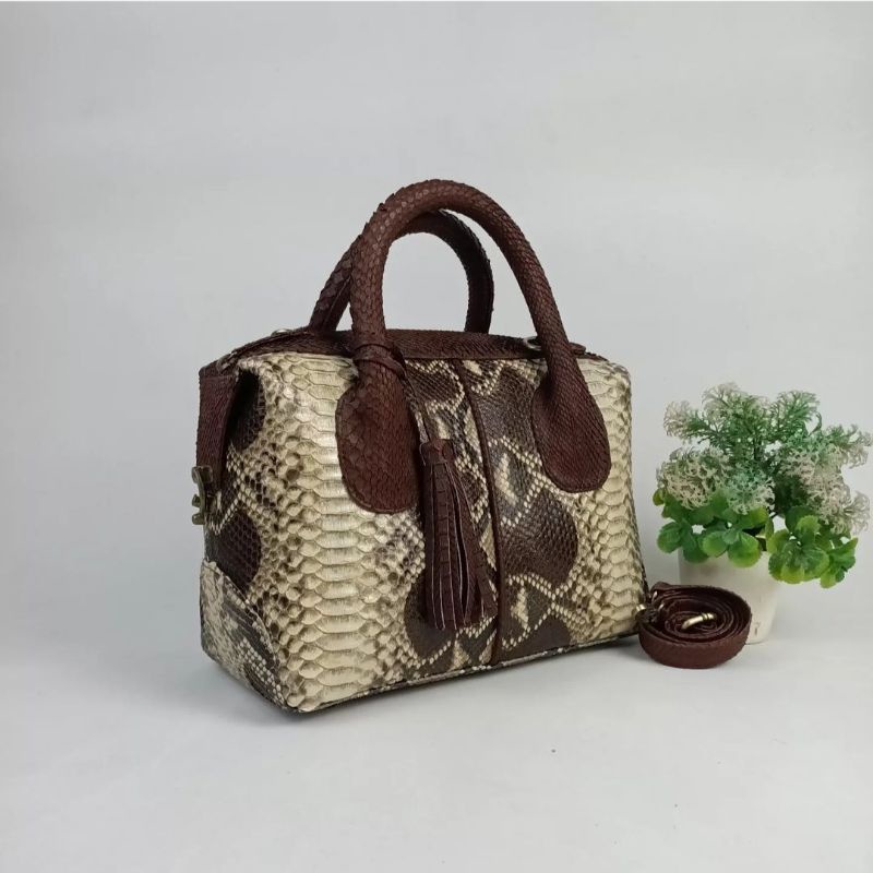Jual TAS NATALIE KULIT ULAR PITON ASLI | Shopee Indonesia