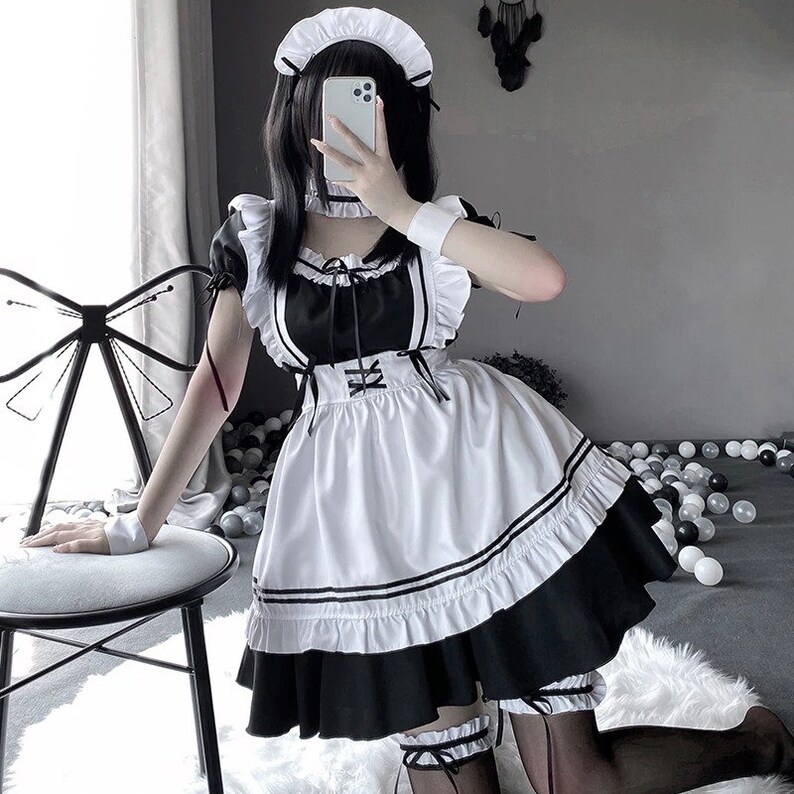 Jual COSTUME COSTUM BAJU MAID DRESS / CAFE MAID COSPLAY OUFIT 18 ...