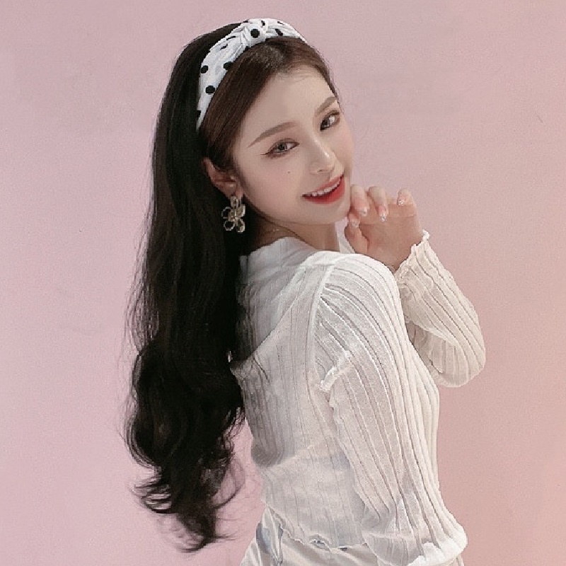 Jual WIG BANDO / RAMBUT PALSU WANITA MODEL BANDANA 02 CURLY 60CM ...