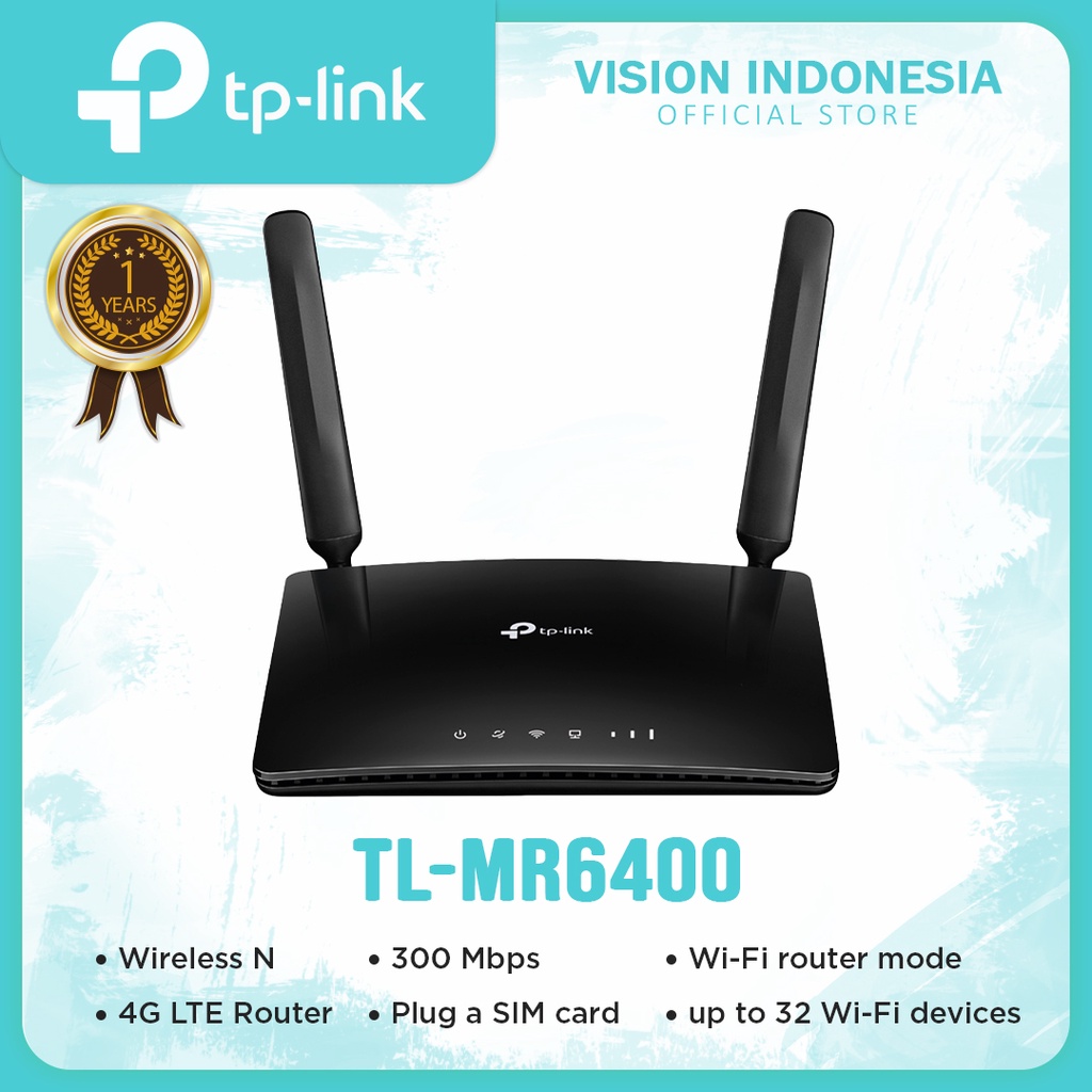 Jual TP-LINK TL-MR6400 Wireless Router 3G / 4G Router | Shopee Indonesia
