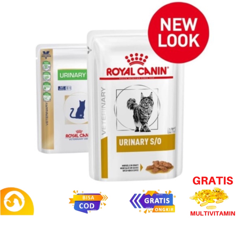 Jual Royal Canin Urinary SO s/o Sachet 85gr Free Multivitamin | Shopee ...
