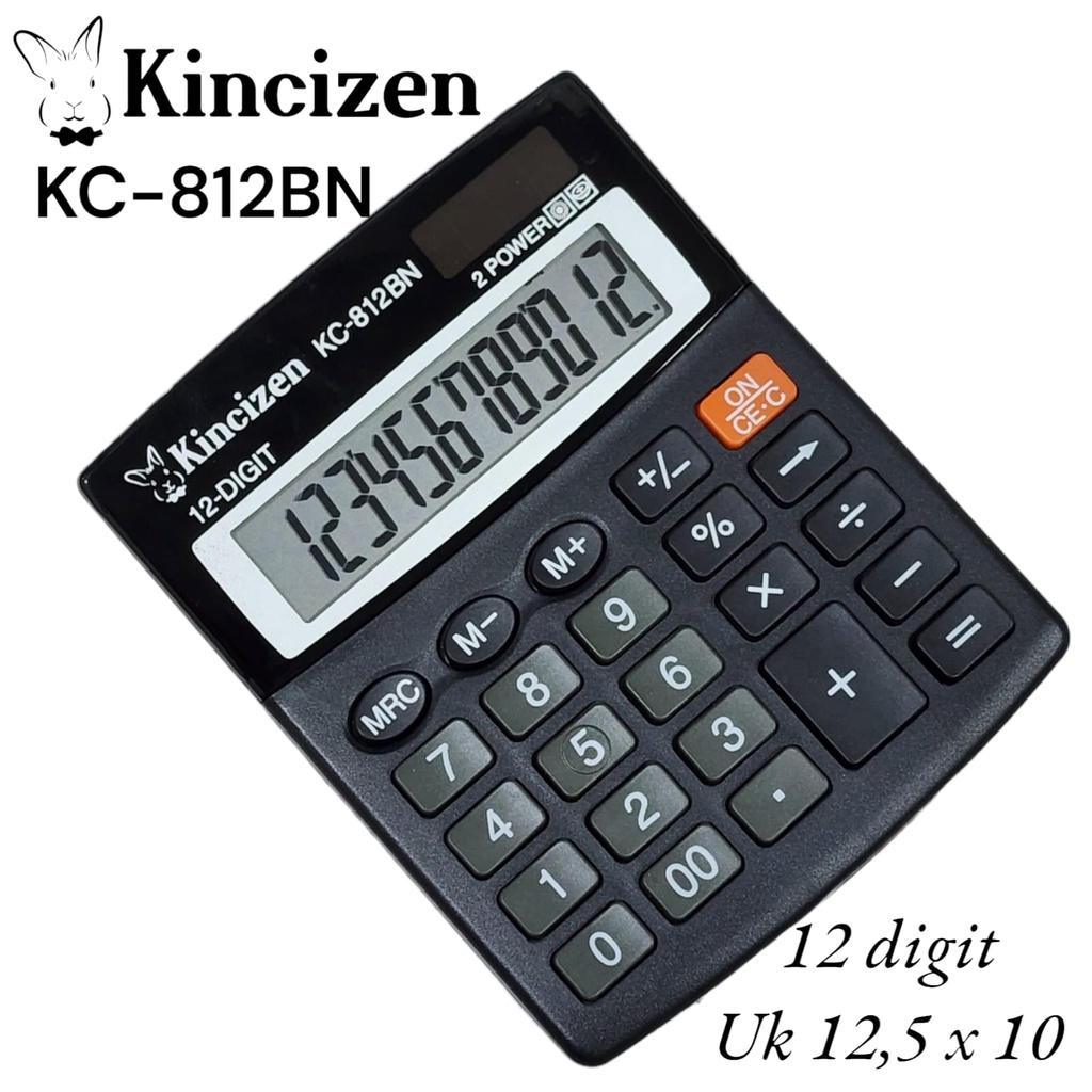 Jual KALKULATOR 12 DIGIT ANGKA NEW MERK KINCIZEN LIKE KARCE TYPE KC 812 ...