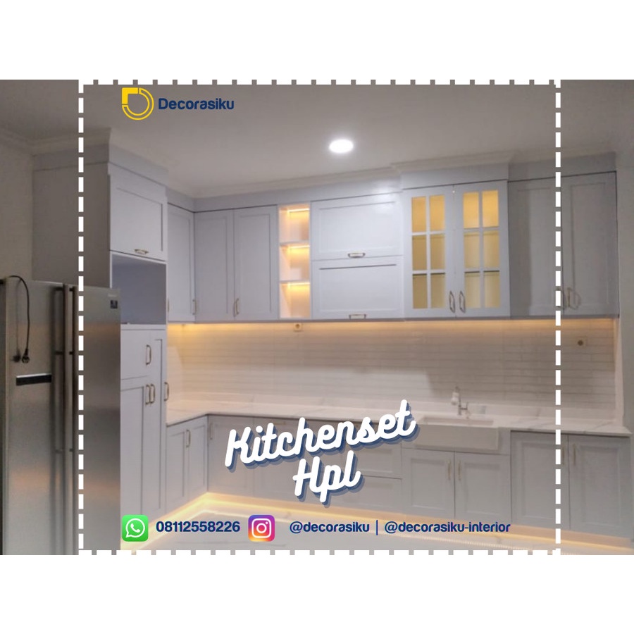 Jual DC - KITCHEN SET MINIMALIS MODERN HPL CUSTOM - FURNITURE MULTIPLEK ...