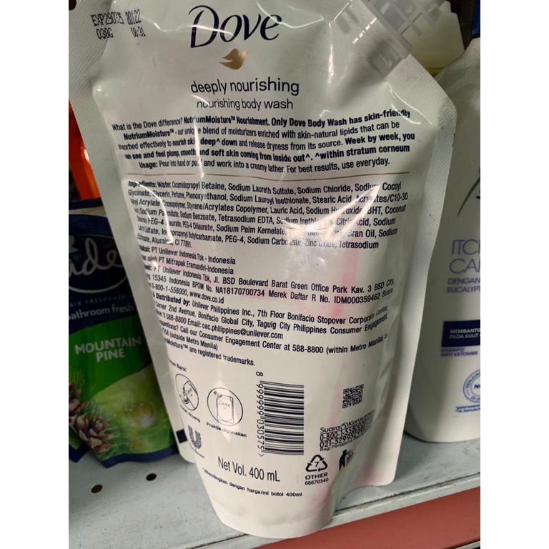 Jual DOVE Body Wash Deeply Nourishing 400ml 400 ml Sabun Mandi Cair ...