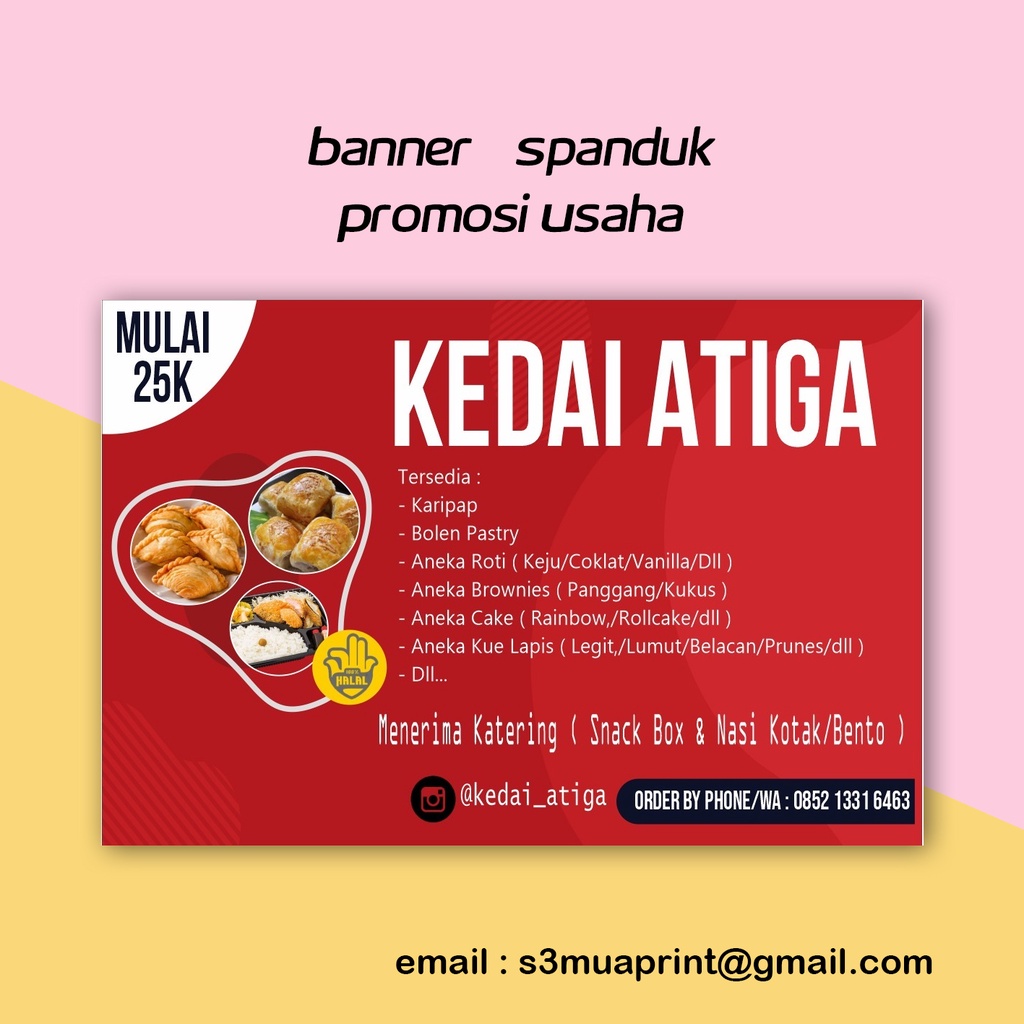 Jual banner spanduk promosi usaha backdrop ultah | Shopee Indonesia