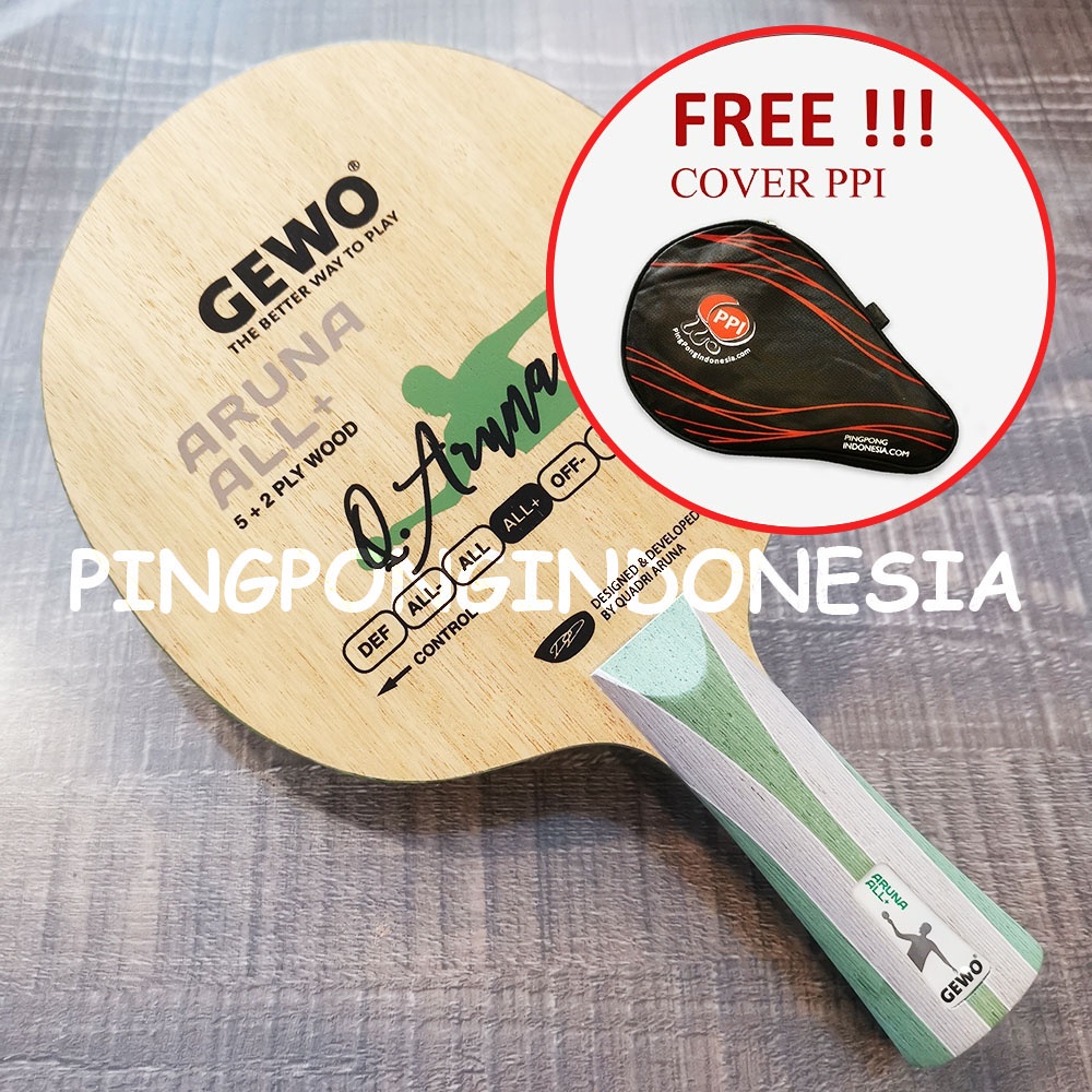 Jual GEWO Aruna ALL+ - Kayu Pingpong Blade Tenis Meja Bet Bat Allround+ Carbon | Shopee Indonesia