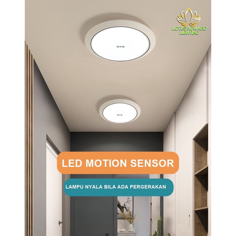 Jual LAMPU PLAFON LED MOTION SENSOR 12W 18W LAMPU LED LORONG GARASI ...