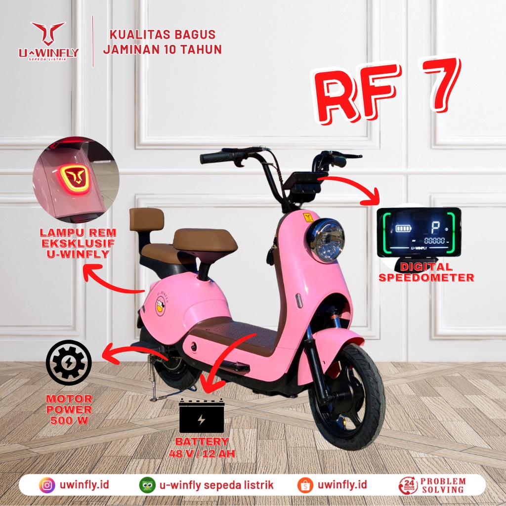 Jual Sepeda Listrik U-WINFLY RF7 (Ongkir Nego) | Shopee Indonesia