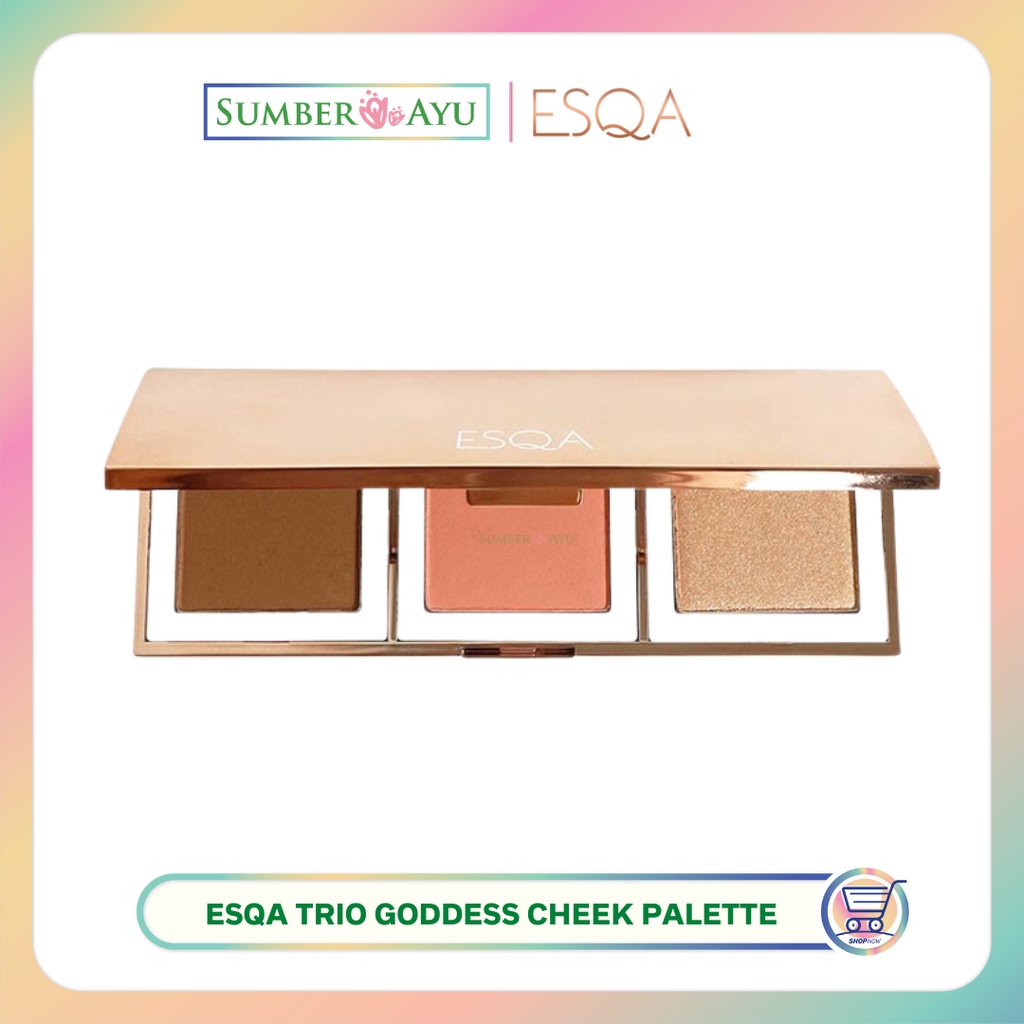 Jual ESQA TRIO GODDESS CHEEK PALETTE | Shopee Indonesia
