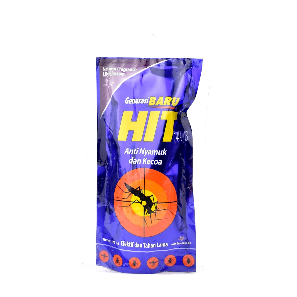 Jual OBAT NYAMUK CAIR HIT ANTI KECOA REFILL POUCH 175 ML | Shopee Indonesia