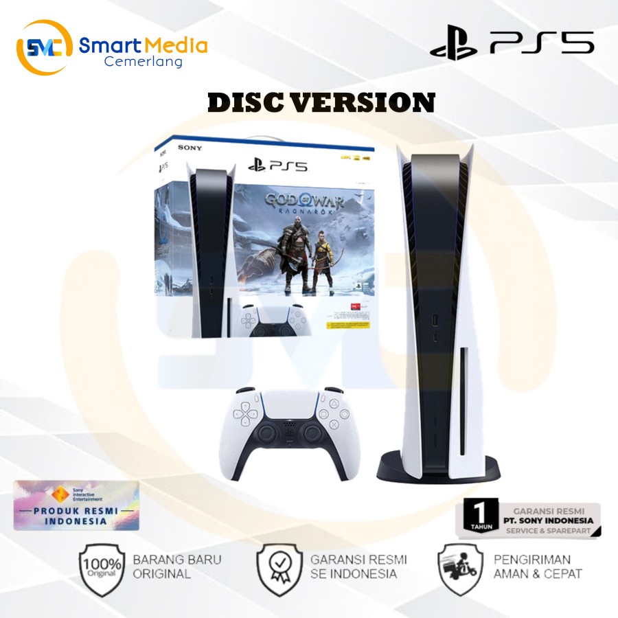 Jual Sony PS5 Disc Version God of War Ragnarok Bundle Garansi Resmi | Shopee Indonesia